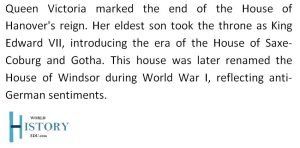 Queen Victoria's House of Hanover - World History Edu