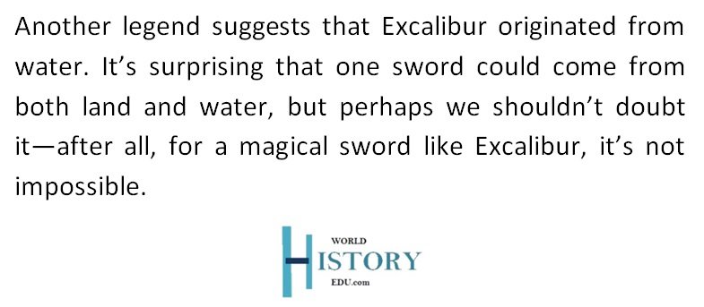 Excalibur - Origin Story, Myths & Powers - World History Edu
