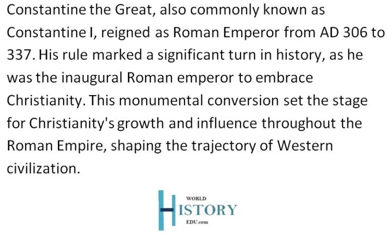 Constantine the Great: Biography and Notable Achievements - World ...