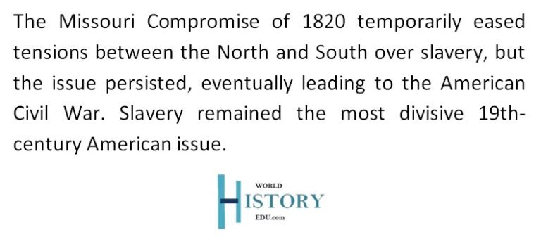 Missouri Compromise (1820)- Origin Story, Consequences & Facts - World ...