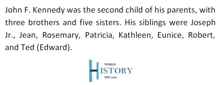 Who are John F. Kennedy's Siblings? - World History Edu