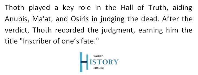 Egyptian God Thoth: Birth, Symbols & Importance - World History Edu
