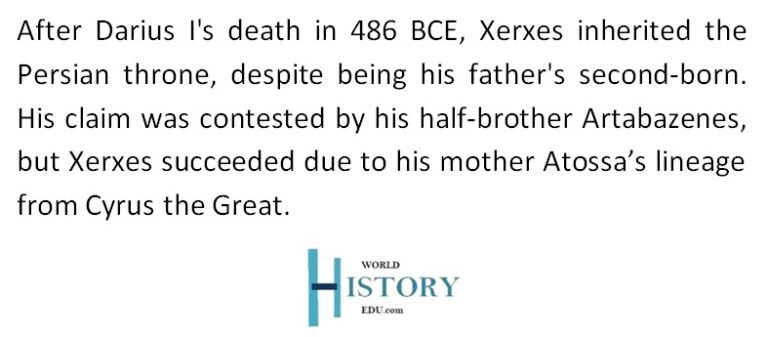 Xerxes the Great, King of Persia: Biography & Achievements - World ...