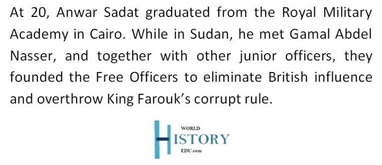 Anwar Sadat: Presidency, Nobel Peace Prize & Assassination - World ...