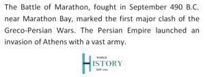 Battle of Marathon: Major Cause & Historical Importance - World History Edu