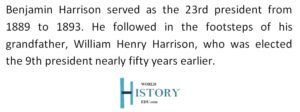 Benjamin Harrison: 6 Major Achievements - World History Edu
