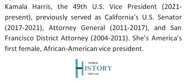 Kamala Harris: Timeline & Major Facts - World History Edu