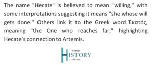 Hecate: Greek Goddess of Witchcraft, Sorcery and Magic - World History Edu