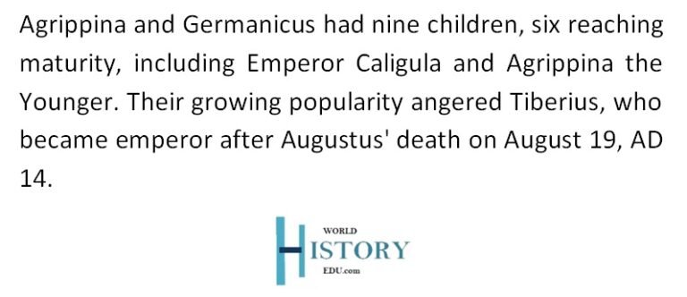 Agrippina the Elder - History, Family & Marriage - World History Edu