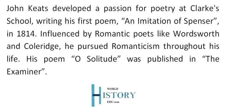 John Keats: Biography, Famous Poems & Other Notable Achievements ...
