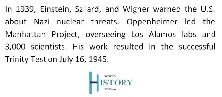 Robert Oppenheimer: Biography, Los Alamos Laboratory & Legacy - World ...