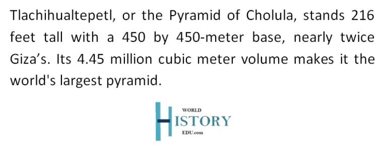 Great Pyramid of Cholula: The Largest Pyramid in the World - World ...
