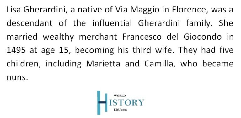 Lisa Gherardini: The woman in Leonardo da Vinci’s masterpiece, the Mona ...