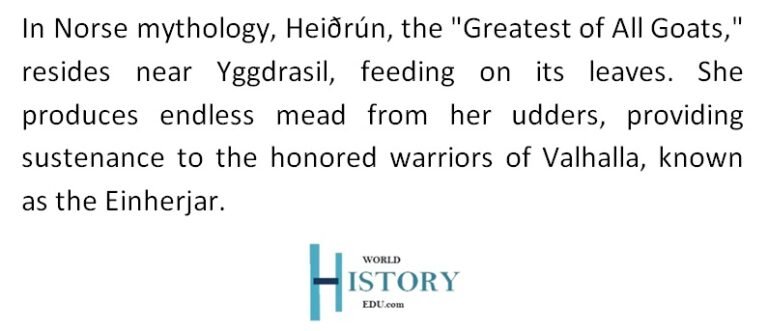 Heiðrún: The Greatest of All Goats - World History Edu