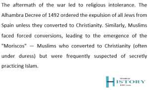 Major Events and Consequences of the Granada War - World History Edu