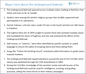 What was the Underground Railroad? - World History Edu