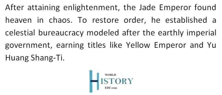 How did the Jade Emperor ascend to heaven and create the celestial ...