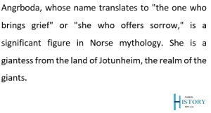 Loki and the giantess Angrboda - World History Edu