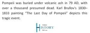 What survived the eruption of Mount Vesuvius in Pompeii? - World ...