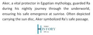 Aker: An Underworld Egyptian Deity Who Protected the Egyptian Pharaoh ...