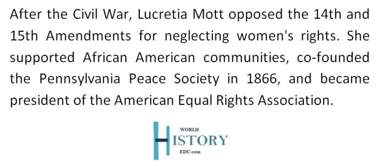 Lucretia Mott: Life and Major Accomplishments - World History Edu