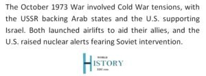 What was the October 1973 Arab-Israeli War? - World History Edu