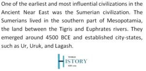 Ancient Near East Civilizations and their Accomplishments - World ...