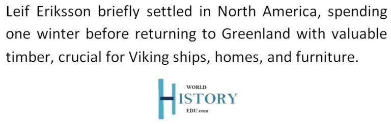 Life and Adventures of Leif Eriksson - World History Edu