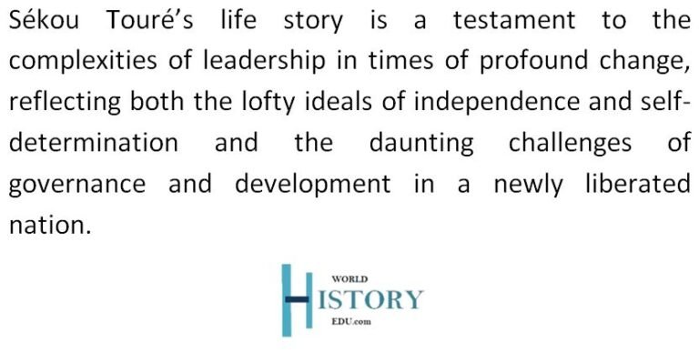 Life and Major Accomplishments of Ahmed Sékou Touré, the First ...