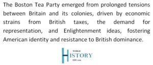 What exactly triggered the Boston Tea Party in 1773? - World History Edu