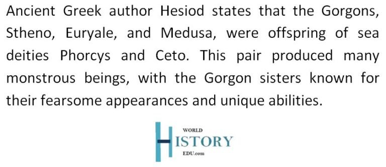 The birth of the Gorgons according to Hesiod's Theogony - World History Edu