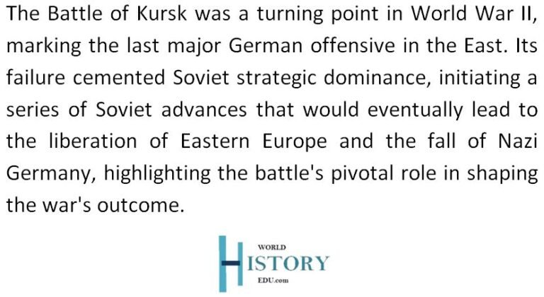 What happened at the Battle of Kursk, one of the fiercest and biggest ...