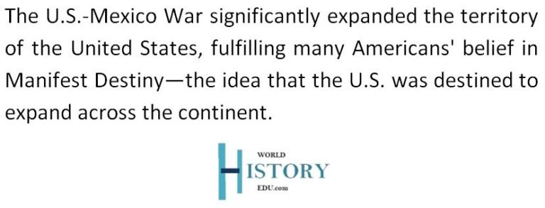 Factors that led to the US-Mexico War in 1846 - World History Edu