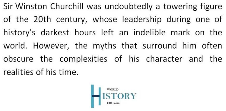 Top 12 Myths about Winston Churchill - World History Edu