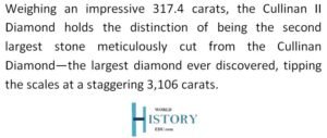 The Cullinan II Diamond: History and Major Facts - World History Edu