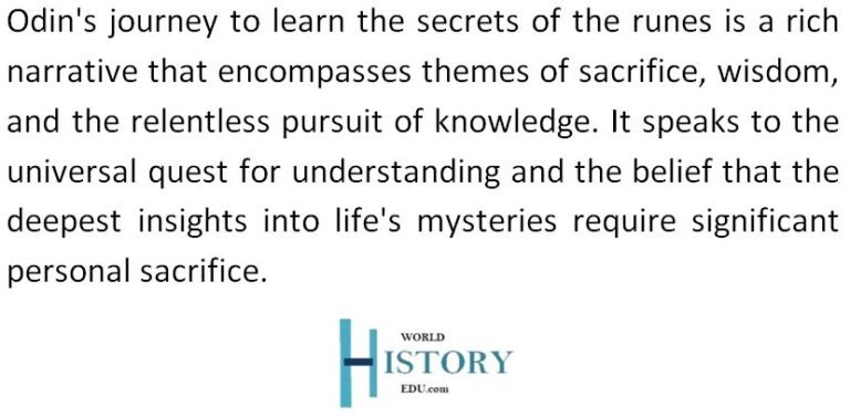 How did Odin the All-Father learn the secrets of the Runes? - World ...
