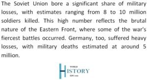 Casualties of World War II: An Overview - World History Edu