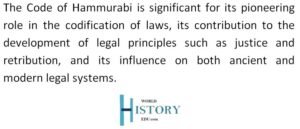 Why was the Code of Hammurabi important? - World History Edu