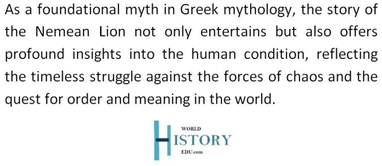 The Nemean Lion in Greek Mythology - World History Edu