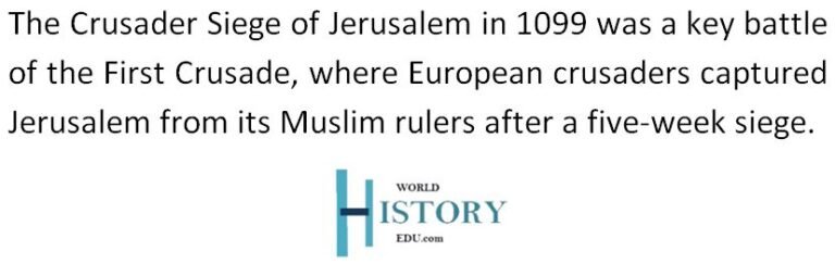 Major Sieges of Jerusalem: History & Facts - World History Edu