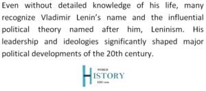 History of Vladimir Lenin and how he masterminded the Bolshevik ...