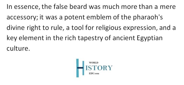 False Beard in Ancient Egypt: Origin Story and Meaning - World History Edu