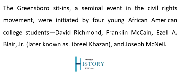 Who were the Greensboro Four? - World History Edu