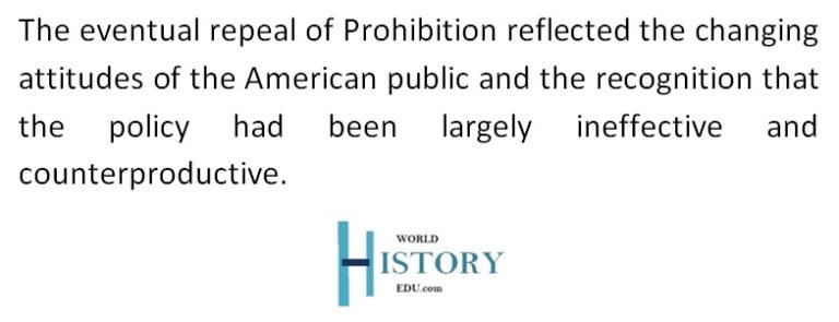 Prohibition Era in the United States - World History Edu