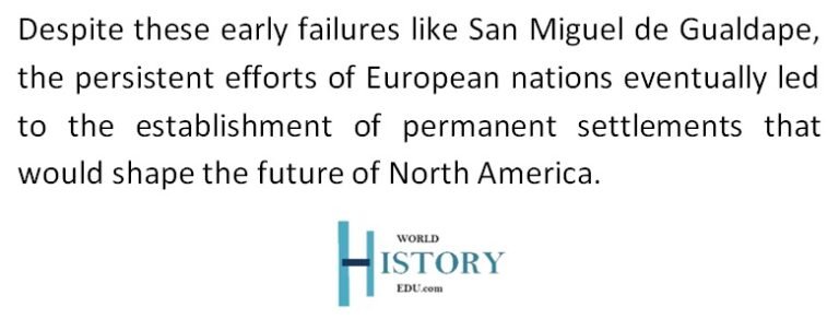 What were the early European settlements that failed in North America ...