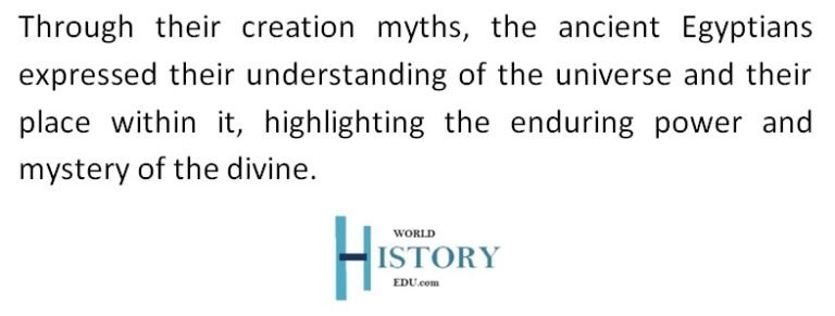 Origin of the World in Ancient Egyptian Mythology - World History Edu