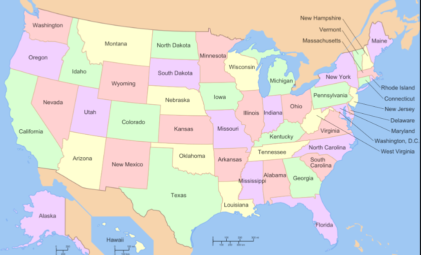 U.S. States that derive their names from Native American languages ...