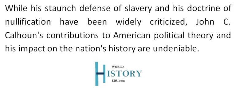 John C. Calhoun - World History Edu