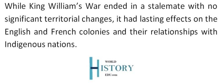 King William’s War (1688–1697) - World History Edu