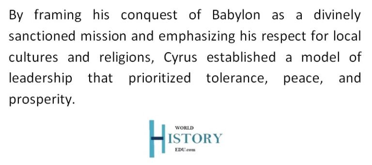 The Cyrus Cylinder - World History Edu